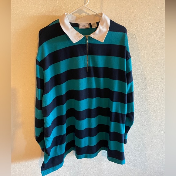 Shirts | Light Bluedark Blue Striped Rugby Shirt | Poshmark